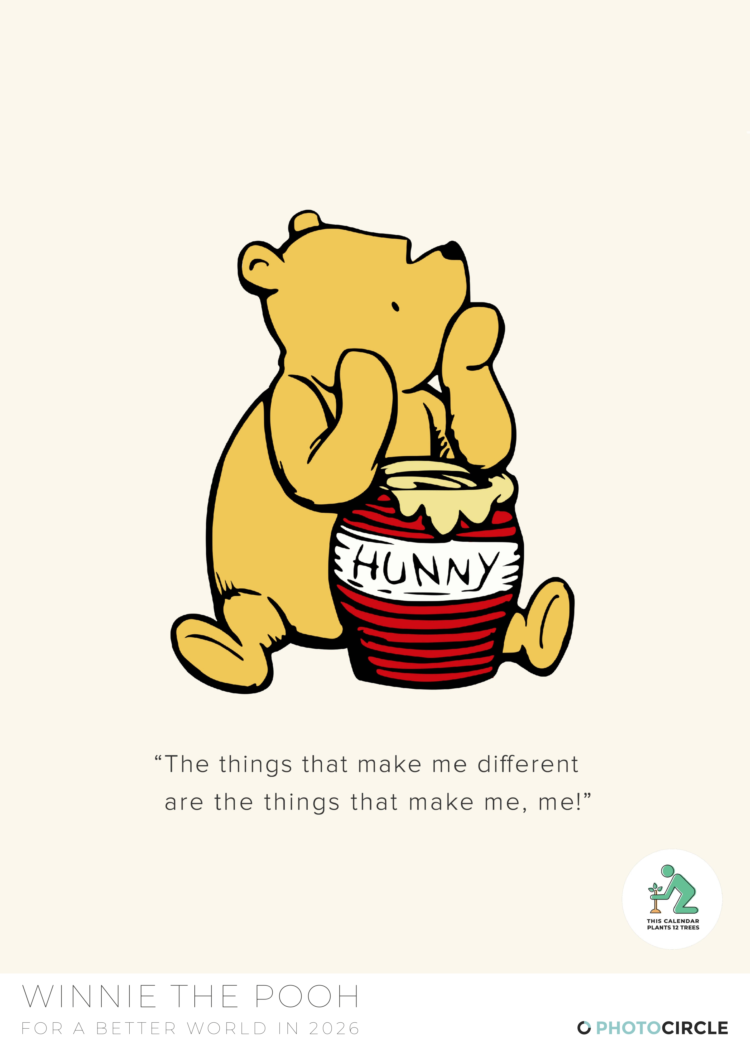 Winnie the Pooh Quotes & Mindfulness 2027 Calendar