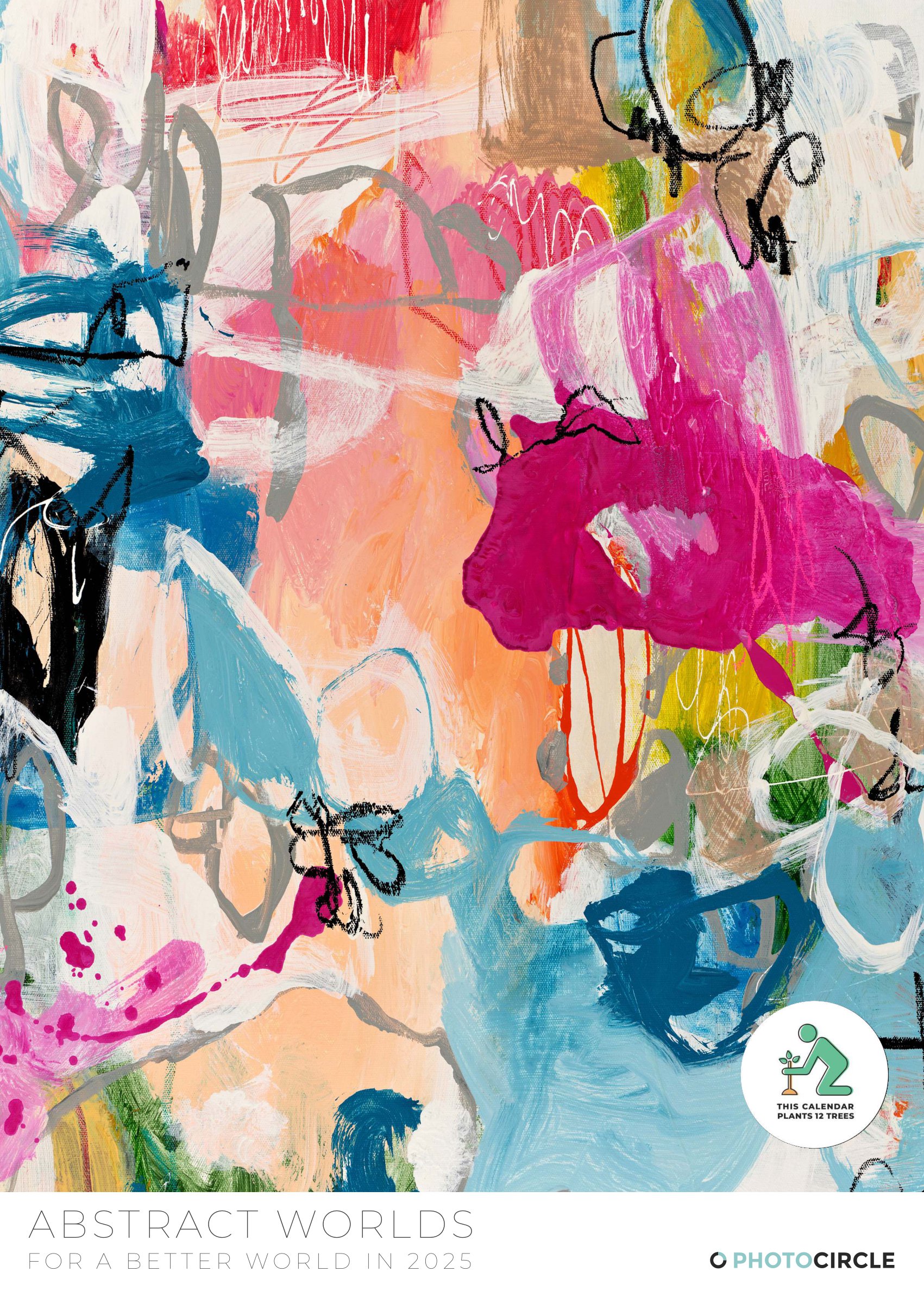 Shop the Abstract Worlds Art Calendar 2025