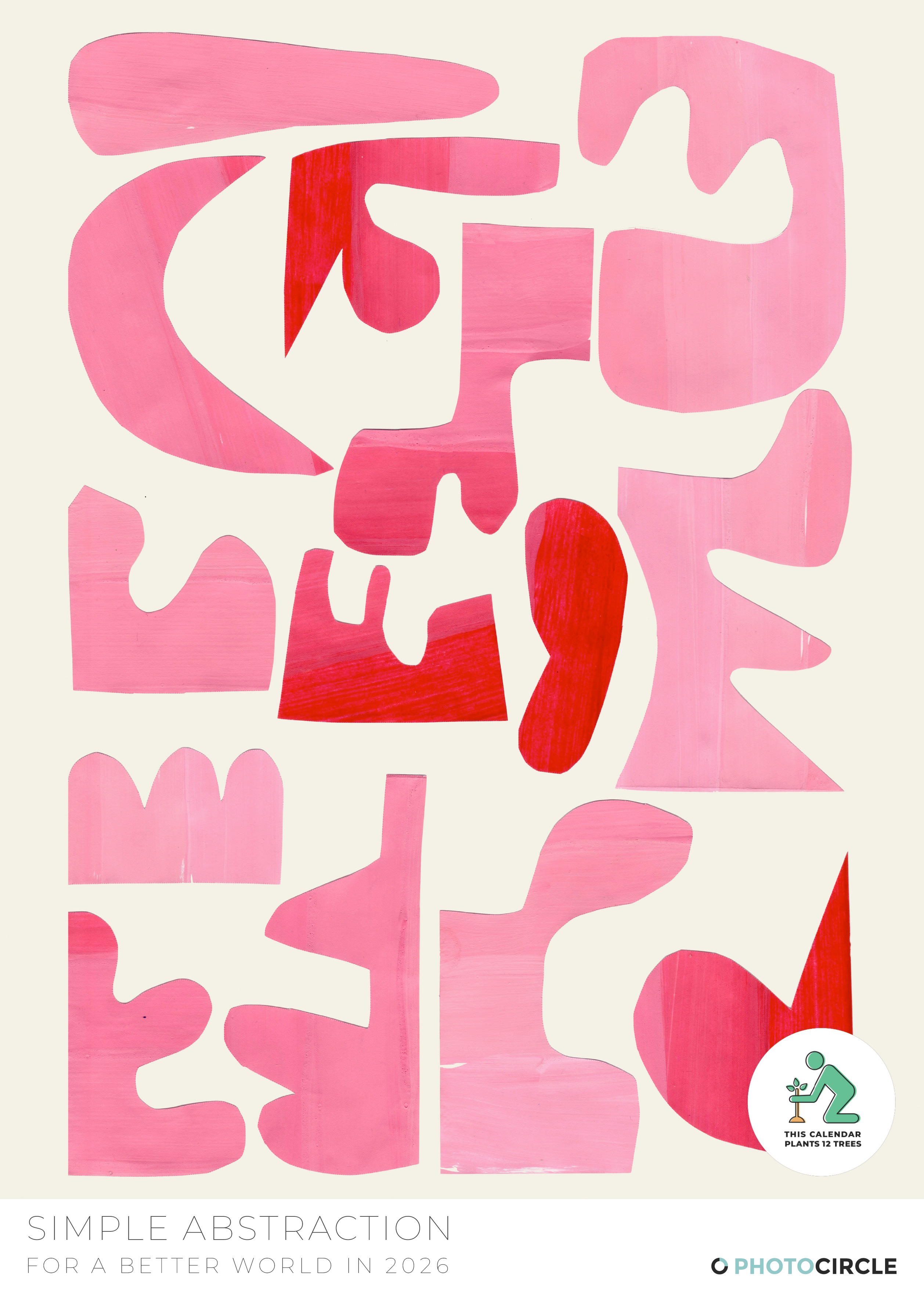 Abstract Art Calendar 2026 'Simple Abstraction' – Shop Now