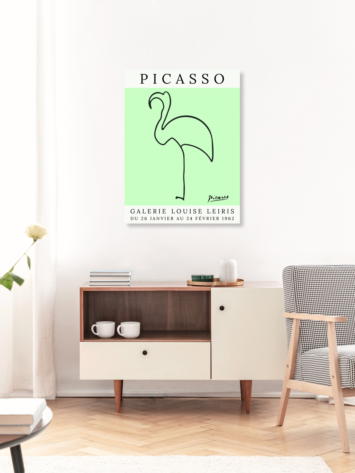 Art Classics - 'Picasso Flamingo – green' | Photocircle.net