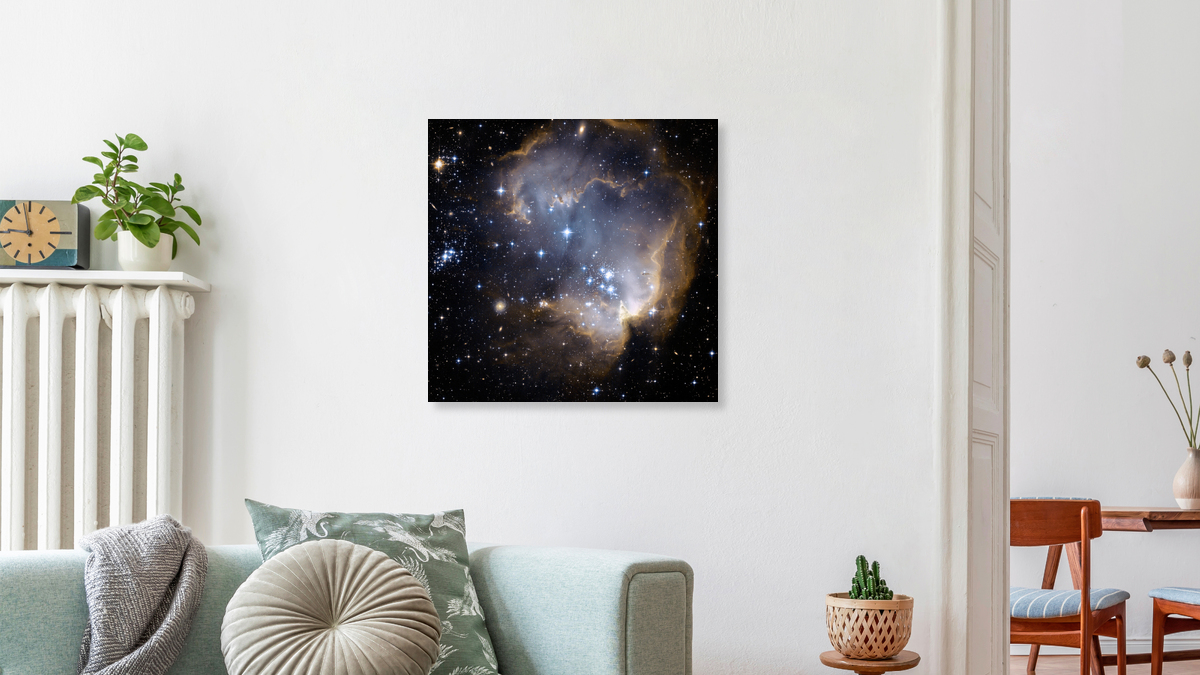 'NGC 602 - a cluster of stars' – Discover the wall art by Nasa Visions now!