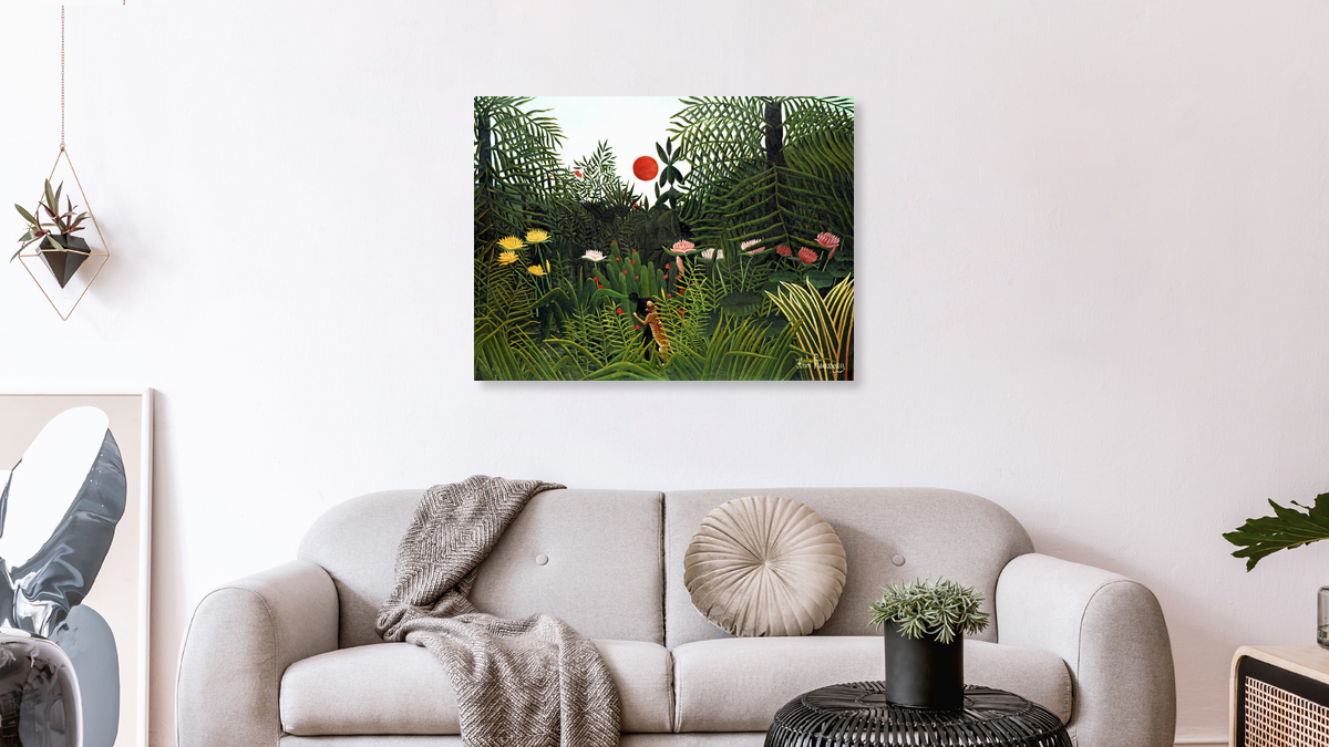 Art Classics - 'Henri Rousseau: Virgin Forest with Sunset ...