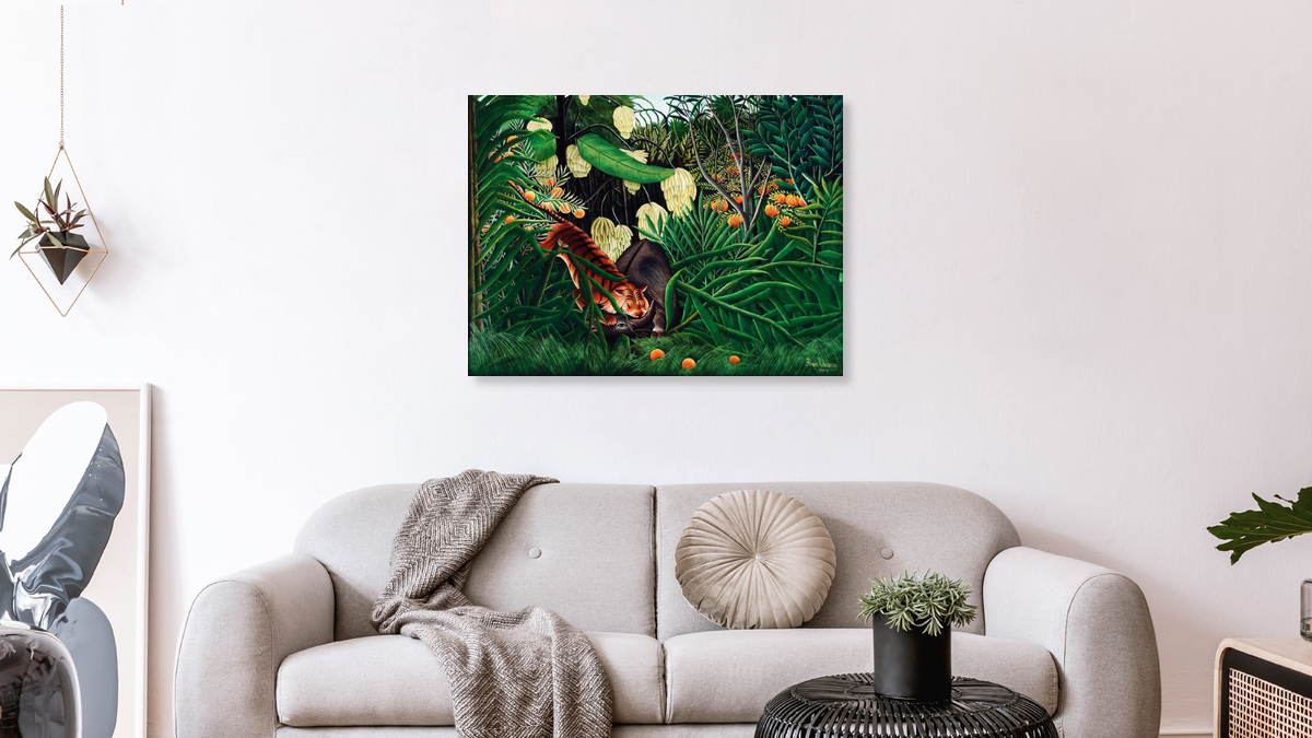 Art Classics - 'Fight between a Tiger and a Buffalo by Henri Rousseau ...