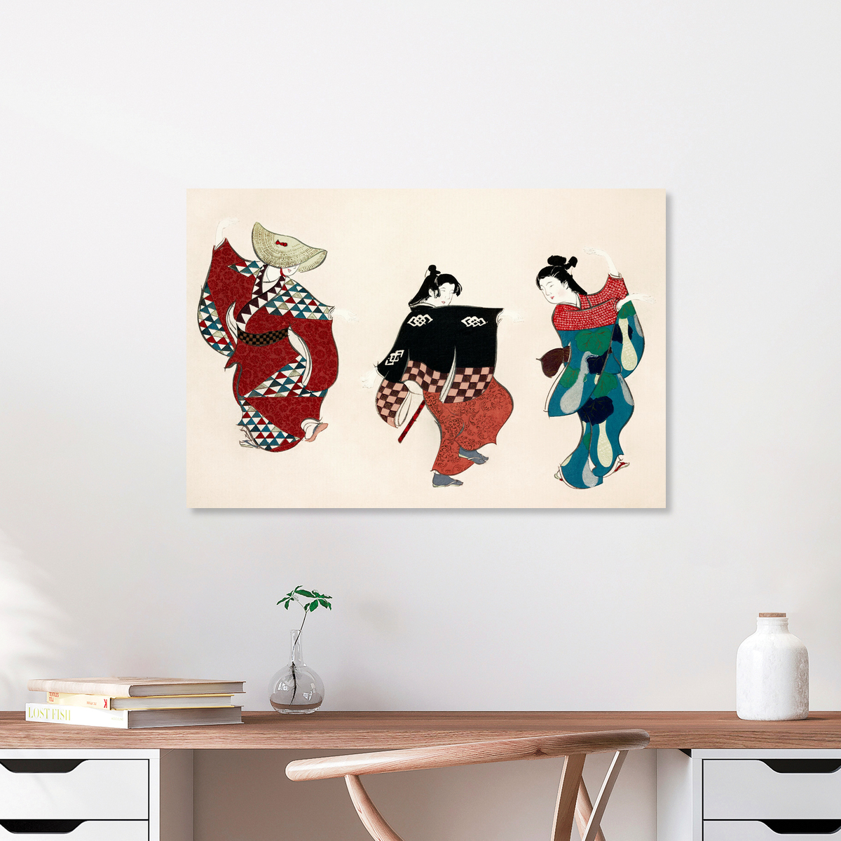 Japanese Vintage Art - 'Dancers from Momoyogusa' | Photocircle.net
