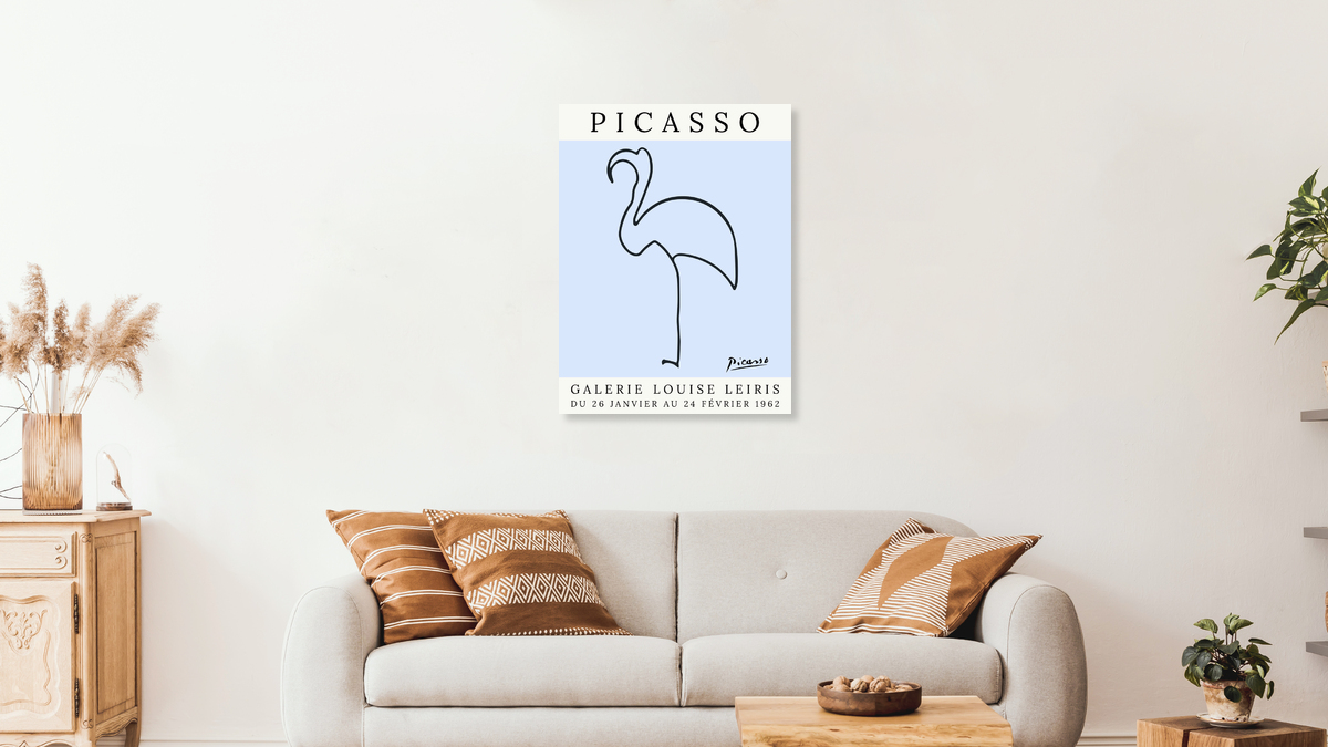 Art Classics - 'Picasso Flamingo – blue' | Photocircle.net