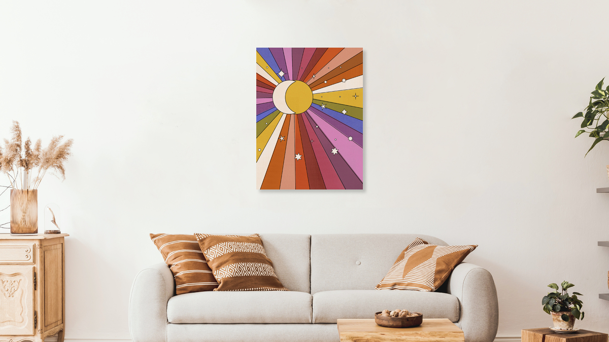 Ania Więcław - 'The Sun and the Moon - retro abstract' | Photocircle.net