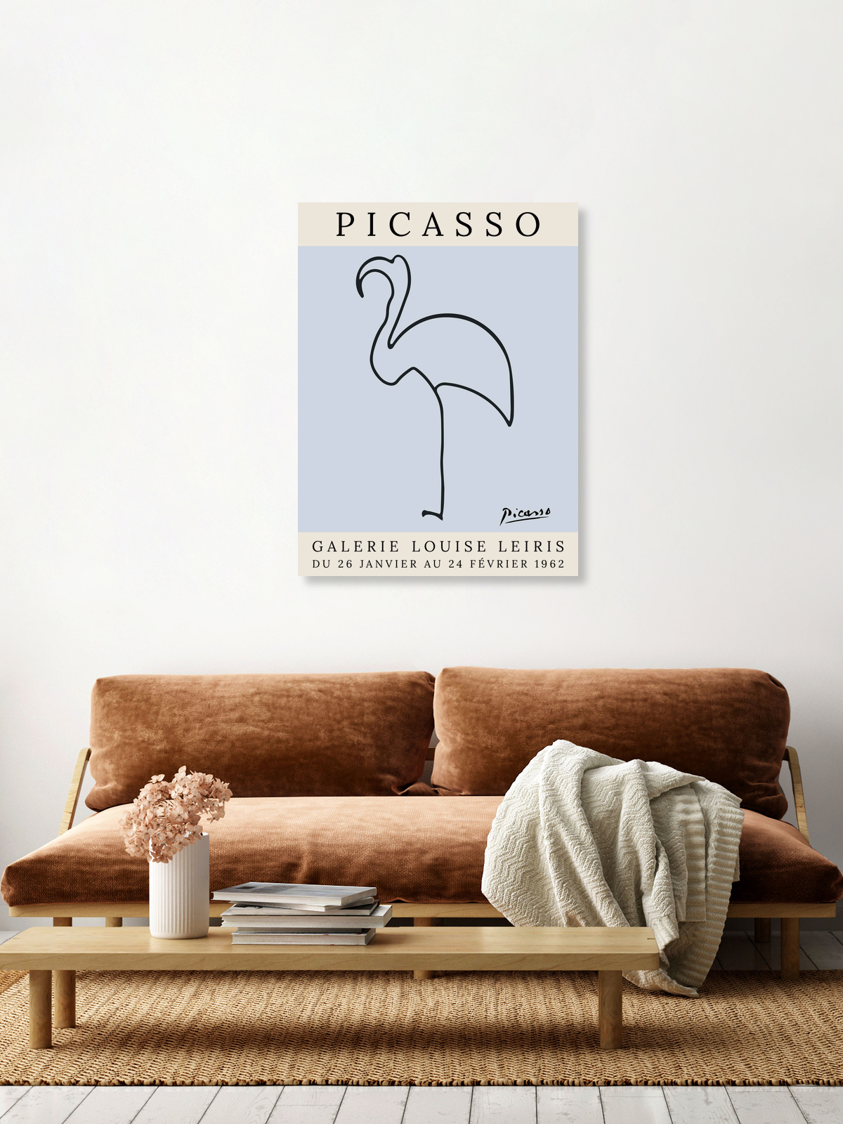 Art Classics - 'Picasso Flamingo – blue' | Photocircle.net