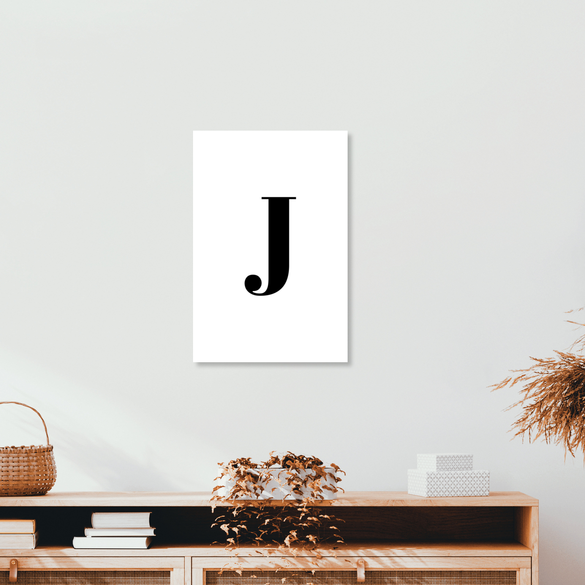 Typo Art wall art - 'The letter J' | Photocircle.net