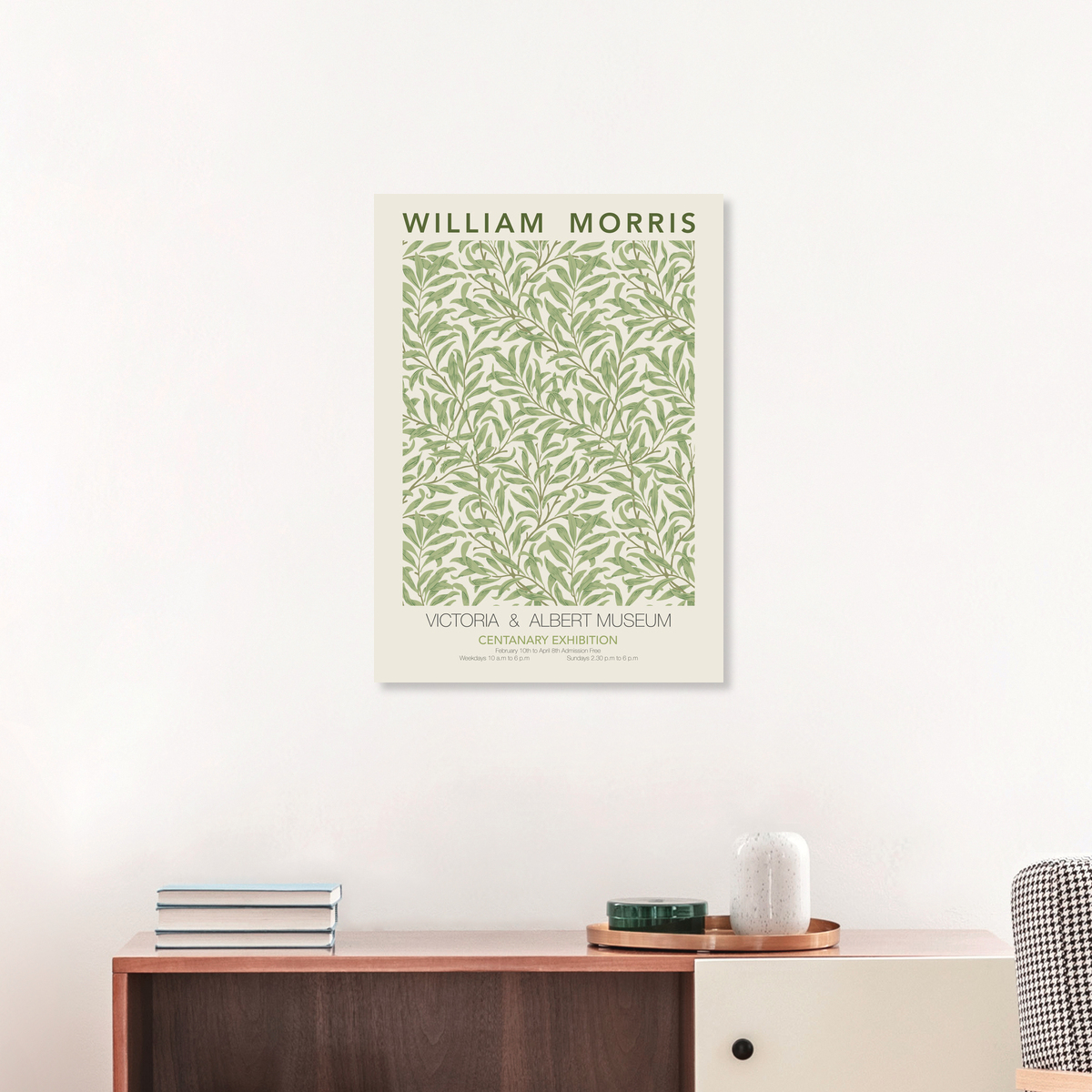 Art Classics - 'William Morris - Green Floral Design' | Photocircle.net