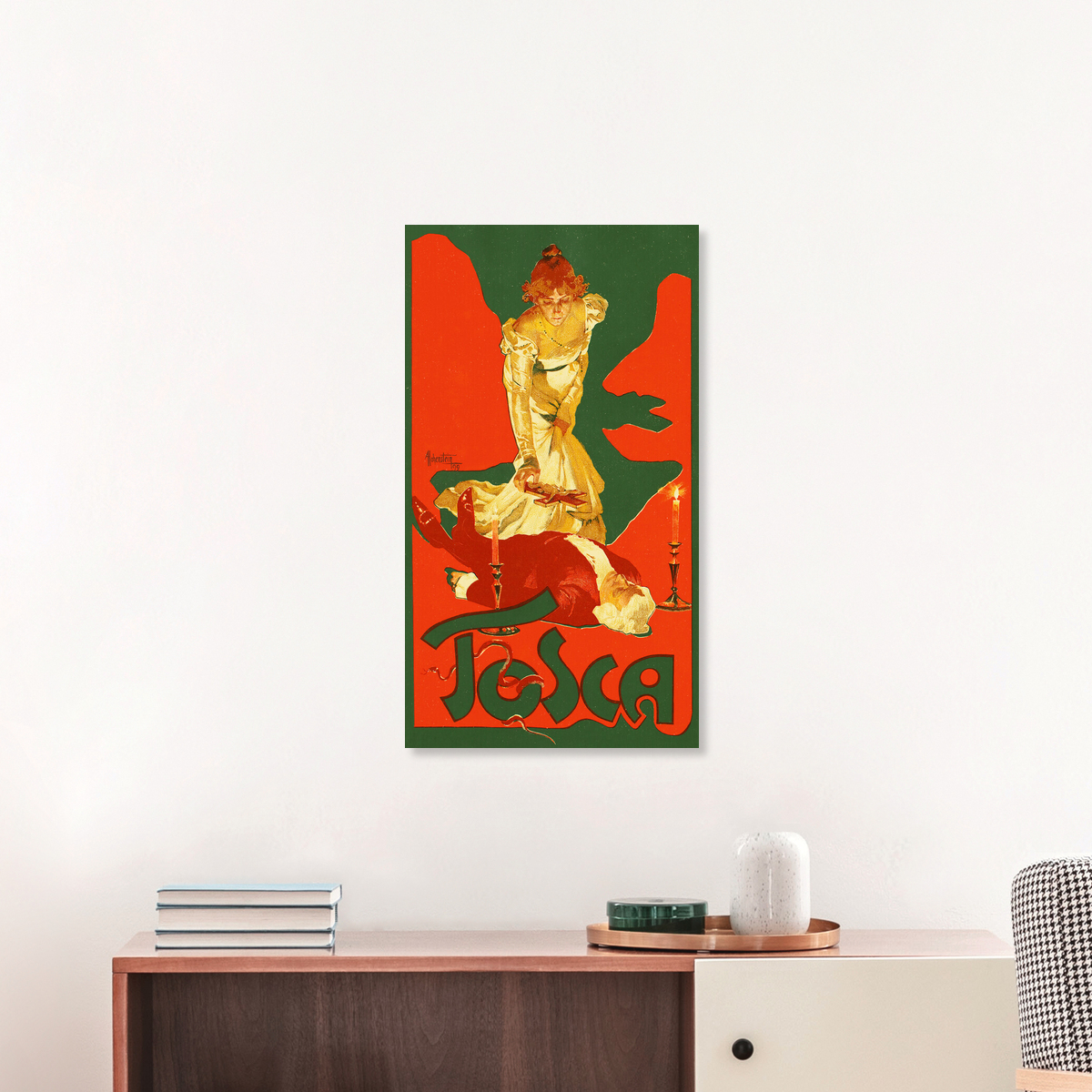 Vintage Collection wall art - 'Adolfo Hohenstein: Tosca (1899 ...