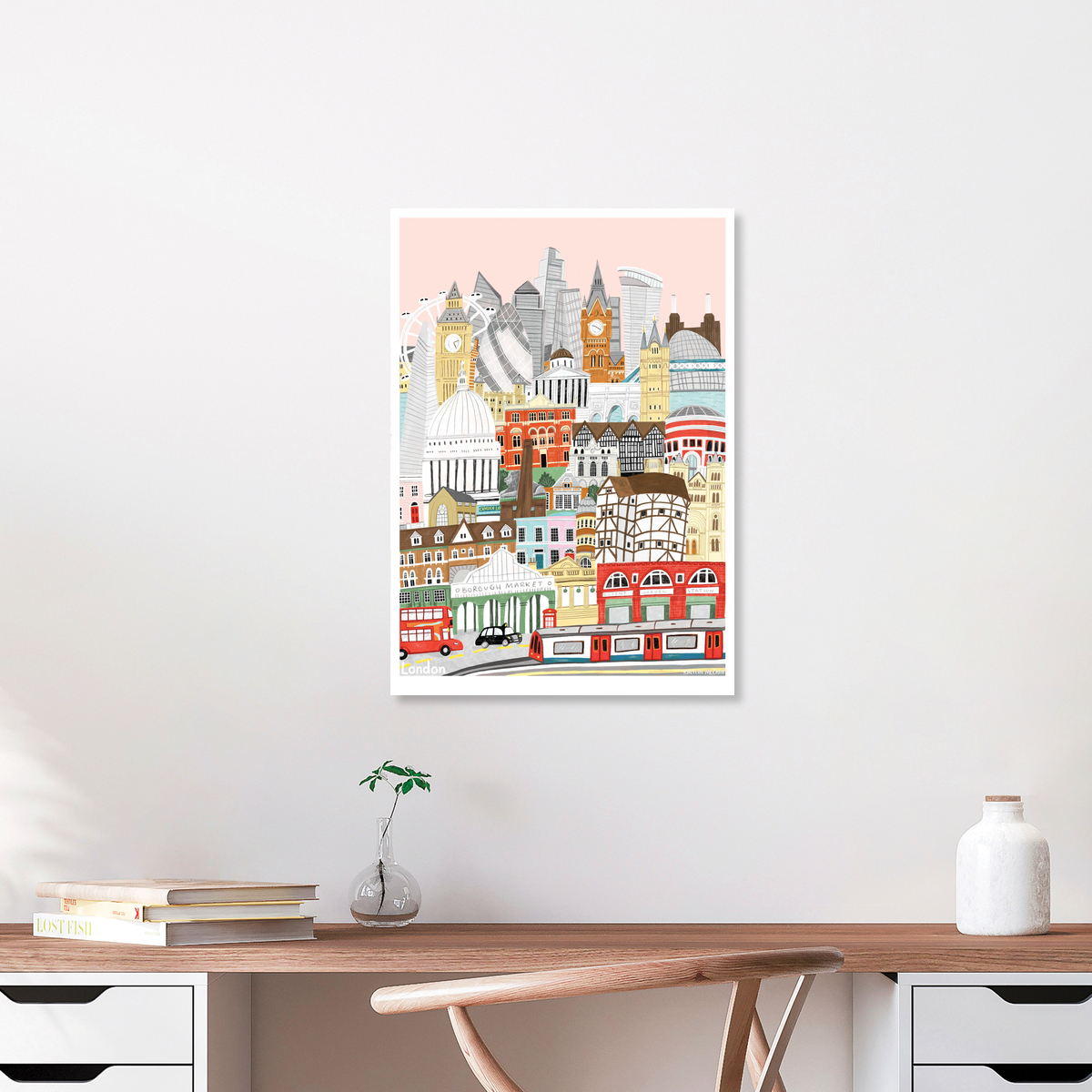 Kaitlin Mechan wall art - 'London Map' | Photocircle.net