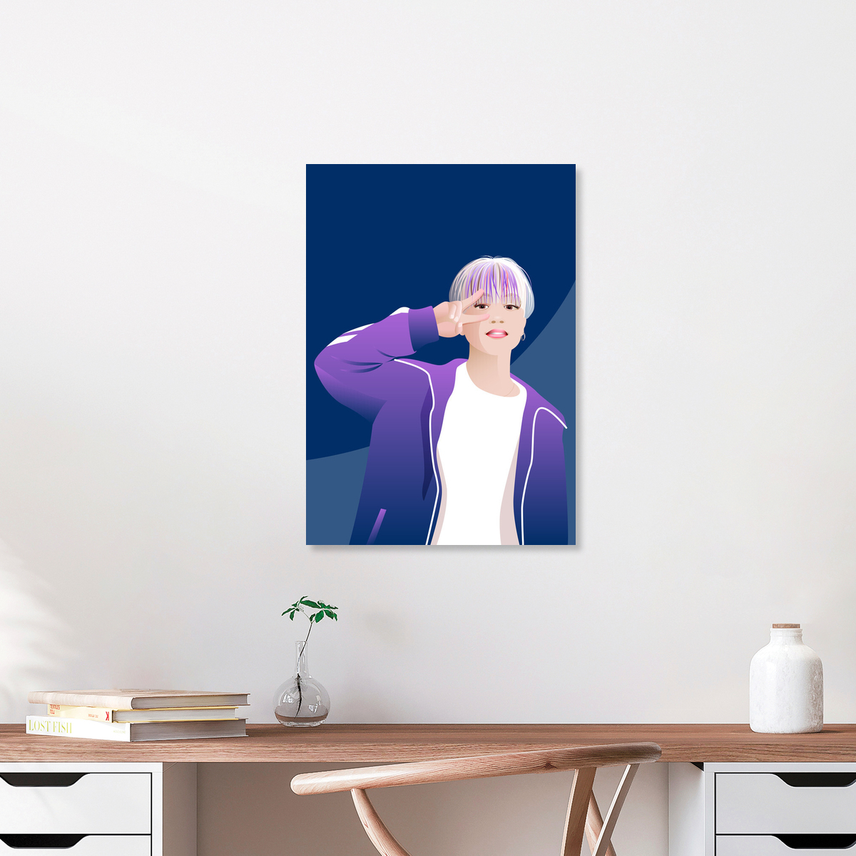 Pia Kolle Poster - 'Junger Mensch mit cooler pose' | Photocircle.net