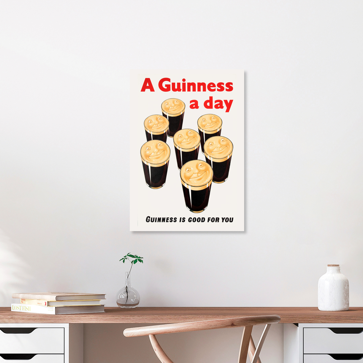 Vintage Collection wall art - 'A Guinness A Day - Guinness Is Good For ...