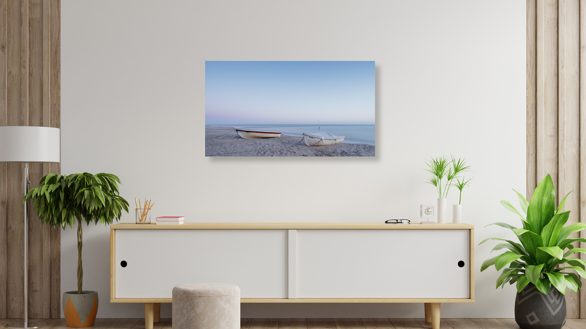 'Boats on the beach of the Baltic Sea' – Discover the wall art by ...