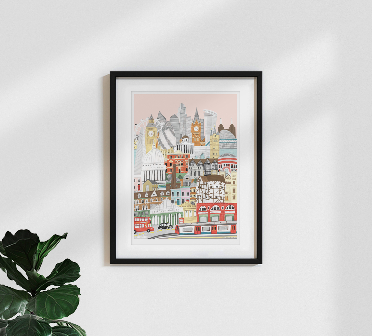 Kaitlin Mechan wall art - 'London Map' | Photocircle