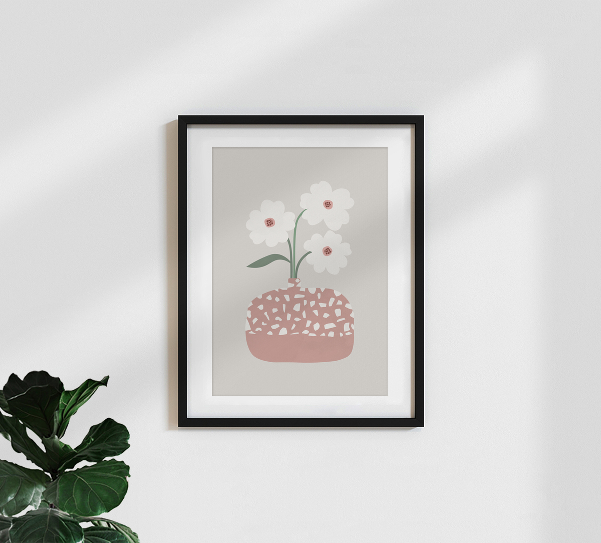'Terrazzo & Flowers' – Discover the wall art by Orara Studio now!