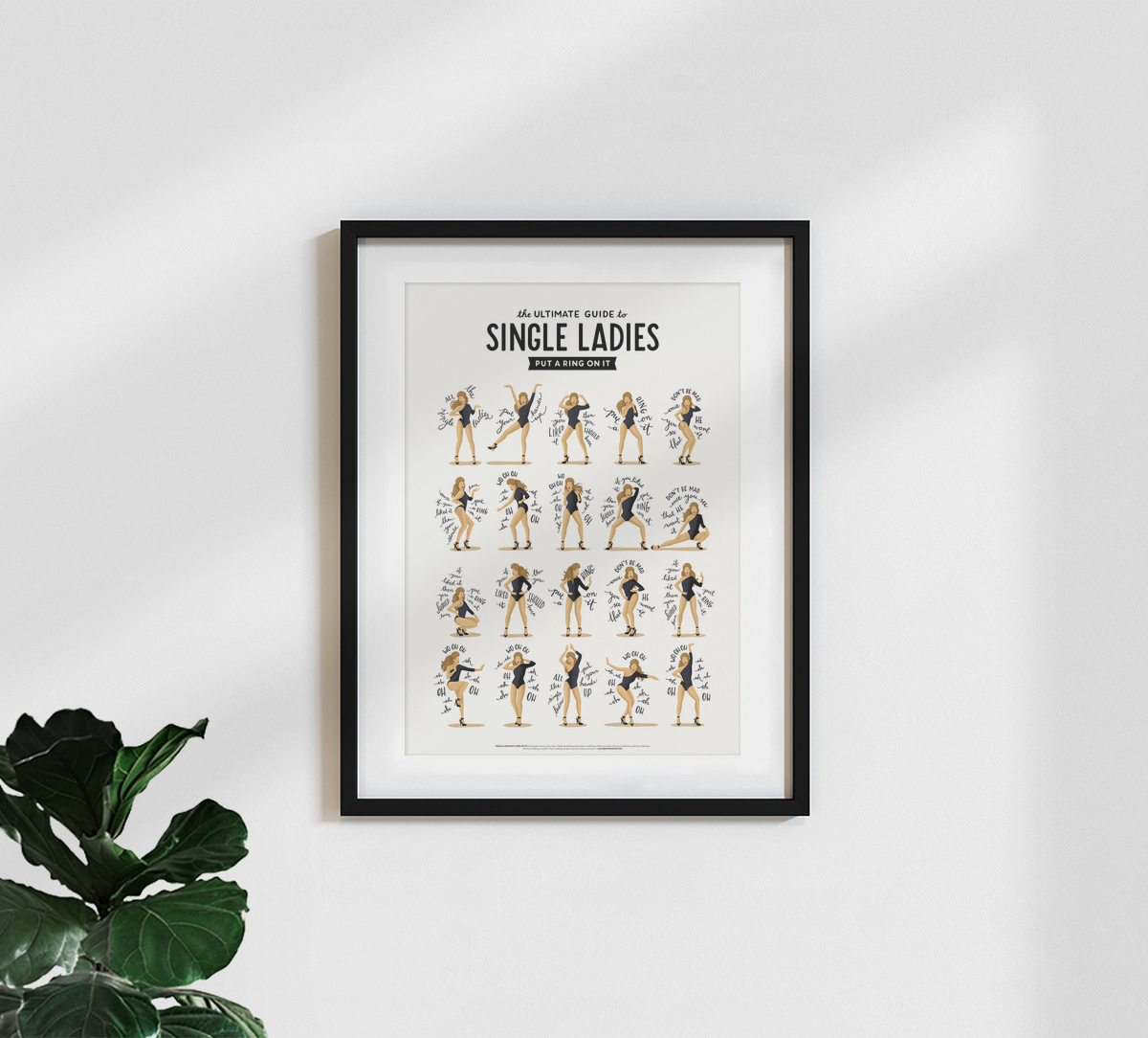 Draw Me A Song - Reviews wall art - 'Single Ladies' | Photocircle.net