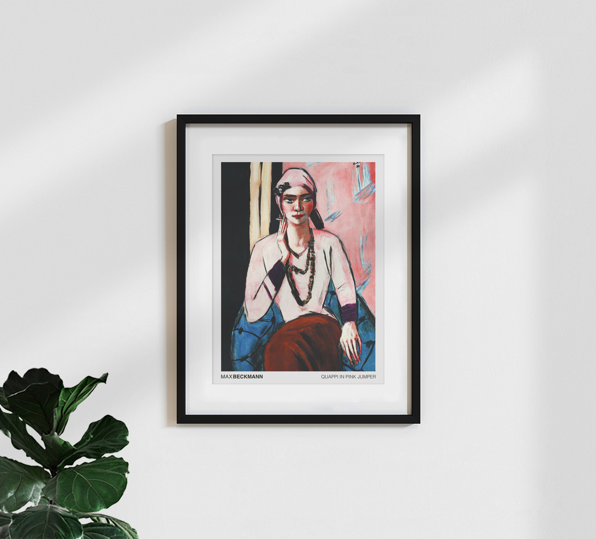 Art Classics wall art - 'Max Beckmann: Quappi in a Pink Jumper ...