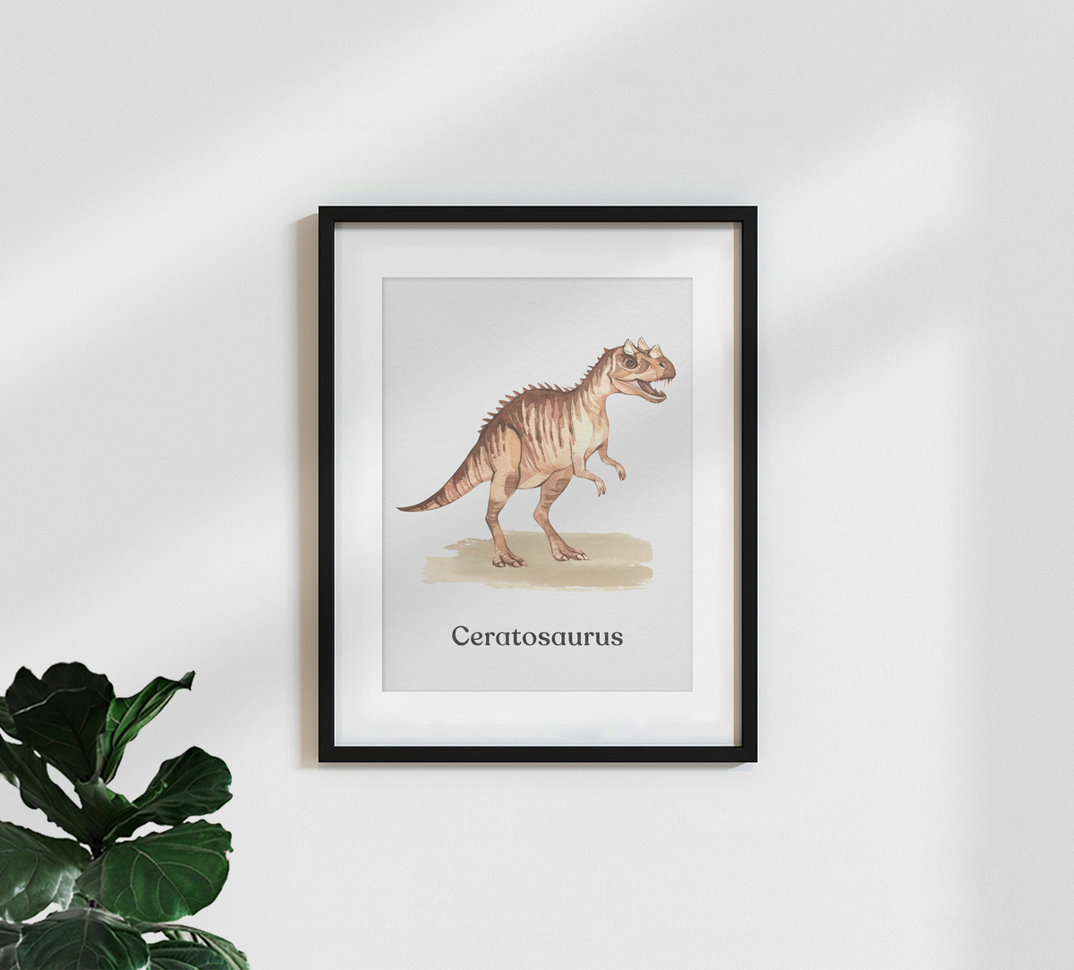 Gal Pittel wall art - 'Ceratosaurus' | Photocircle