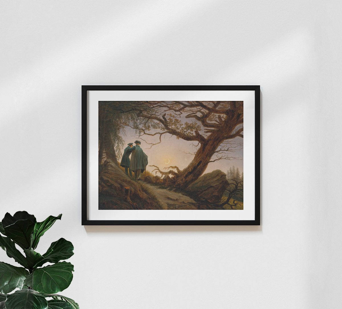Art Classics Poster - 'Caspar David Friedrich: Zwei Männer in ...