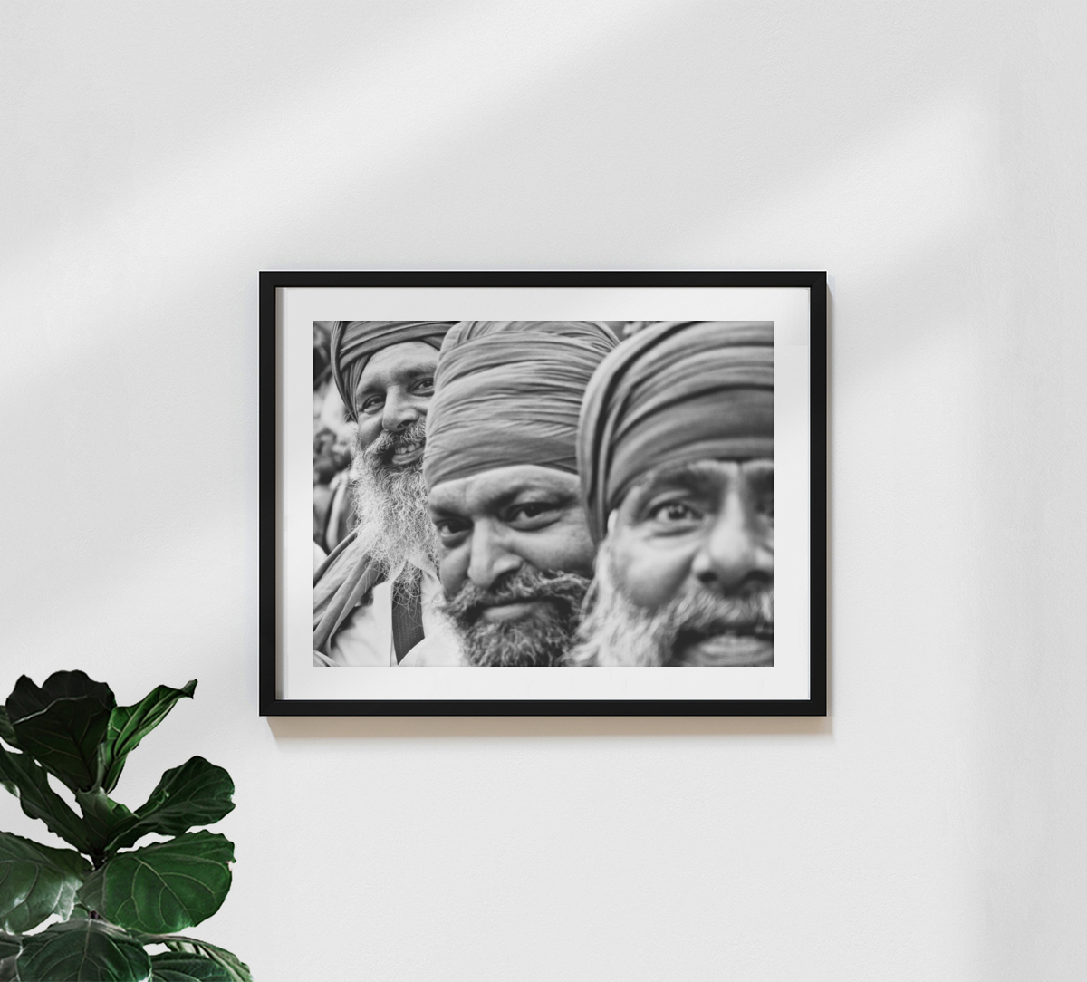 'happy people' – Discover the wall art by Jagdev Singh now!