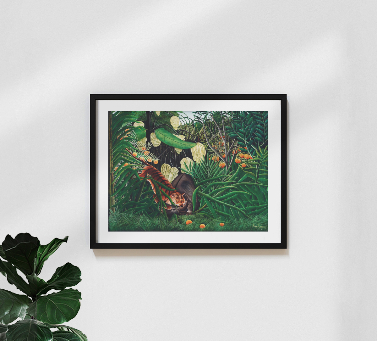 Art Classics wall art - 'Fight between a Tiger and a Buffalo by Henri ...