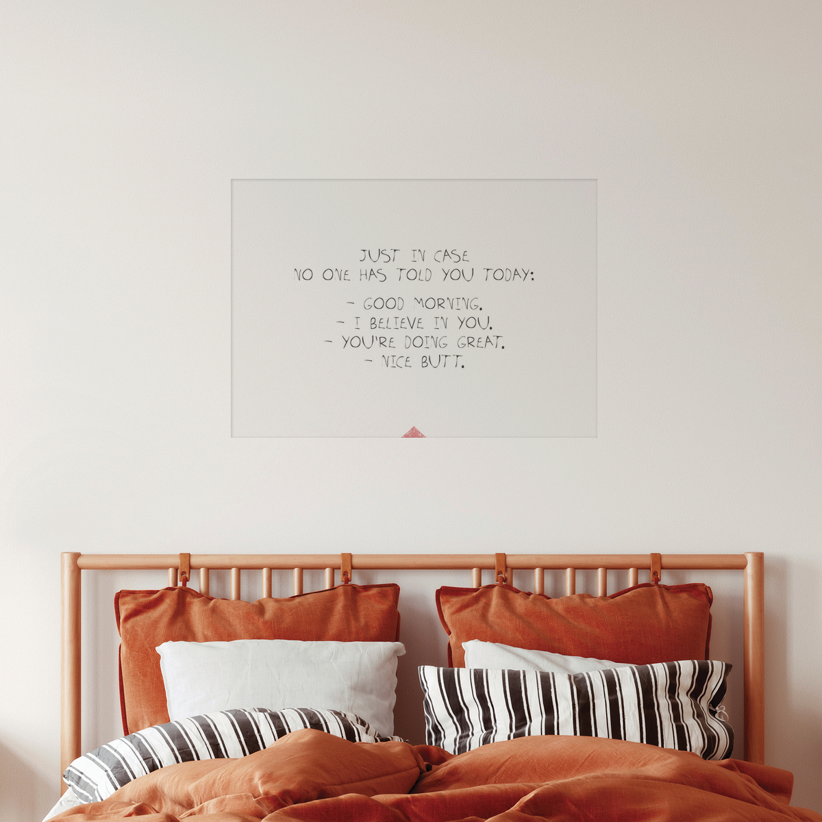 The Quote wall art - 'Just in case no one has told you today ...