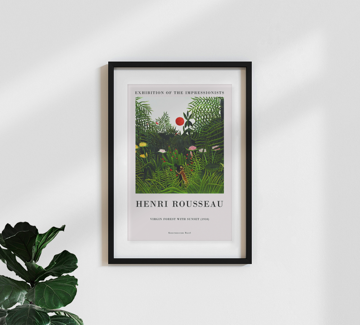 Art Classics wall art - 'Henri Rousseau: Virgin Forest with Sunset ...