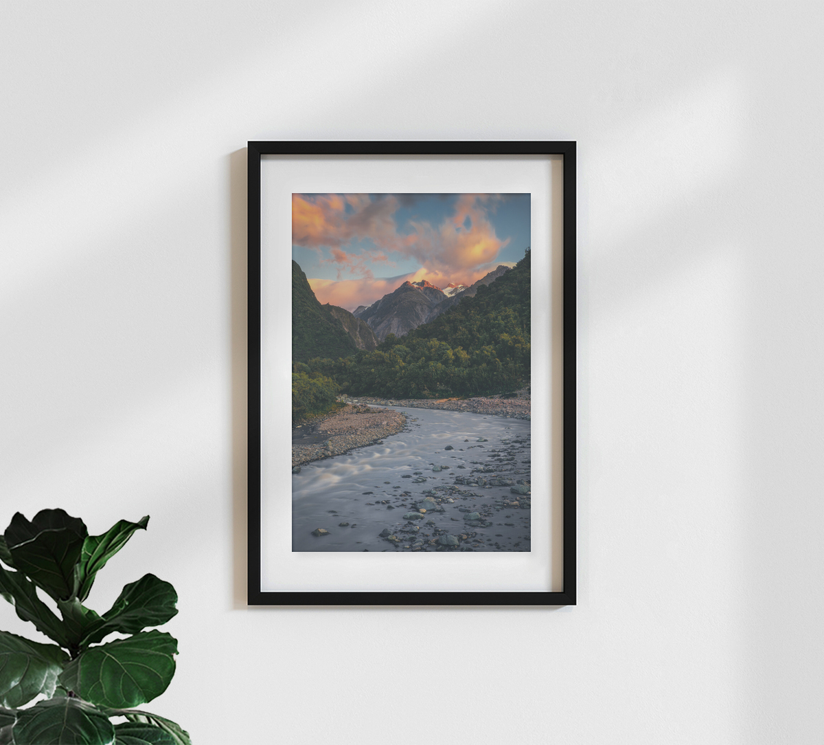 'Neuseeland Fox Glacier mit Mount Tasman am Abend' – Discover the wall ...