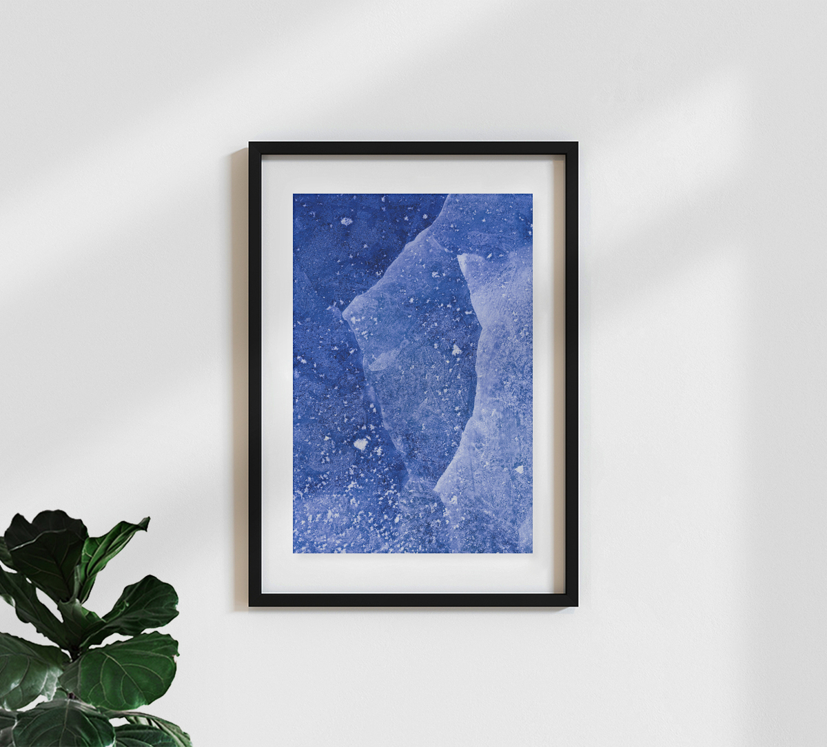 'Blue Ice' – Discover the wall art by Sebastian Worm now!