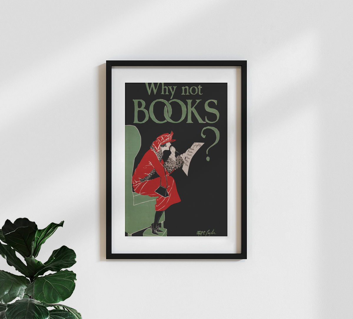 Vintage Collection wall art - 'Why not Books?' | Photocircle.net