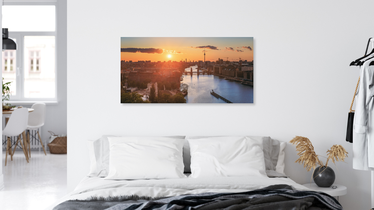 Jean Claude Castor - 'Berlin Skyline Panorama Sunset Mediaspree ...